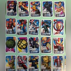 Marvel | Toys | Loblaws Marvel Character Cards Full Complete Set Kids ...